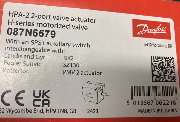 Danfoss/Sunvic Motorized Valve Replacement Head (087N6579) – Fahy ...